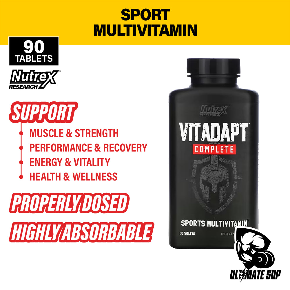 Nutrex Vitadapt Complete Sports, Multivitamin, 90 Tablets – Ultimate Sup