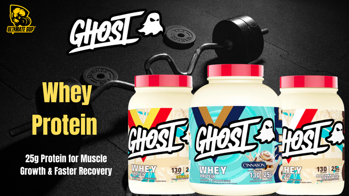 GHOST Whey Protein: 25g Protein for Muscle Growth & Recovery – Ultimate Sup