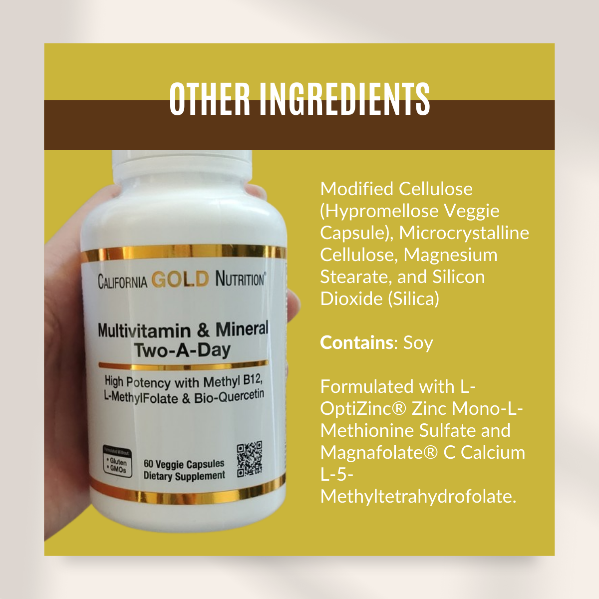 California Gold Nutrition, Multivitamin and Mineral, Two-A-Day, 60 ...