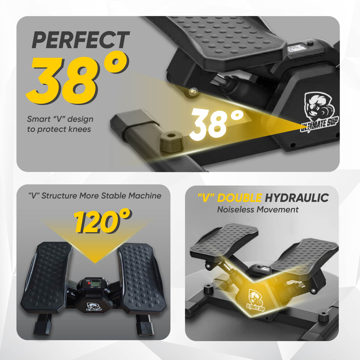 Ultimate Sup, Premium Stepper Machine, Twist Steppers for Exercise, Mi