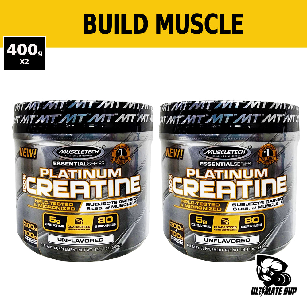 [BUNDLE] Muscletech, Essential Series, Platinum 100% Creatine x2, Work