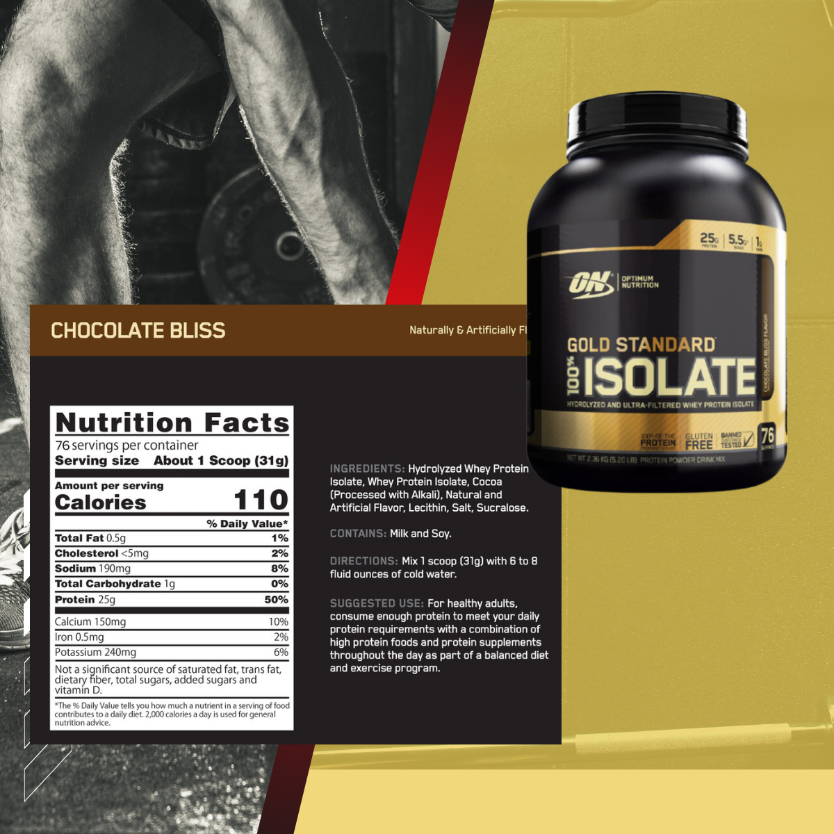 Optimum Nutrition Gold Standard Isolate Protein 1.58 - 5 lbs