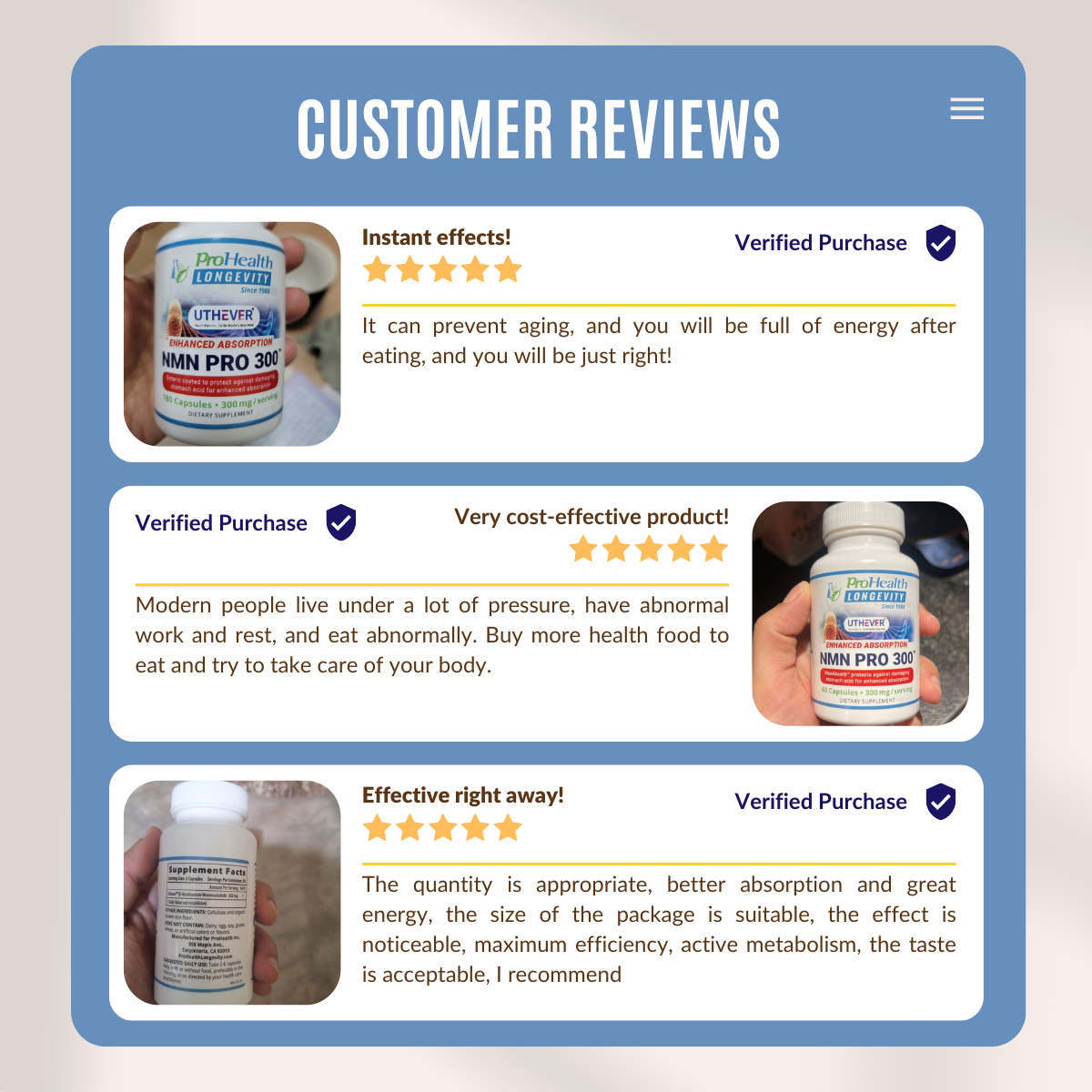 ProHealth Longevity, NMN Pro 300, 150 mg, 60 Caps – Ultimate Sup