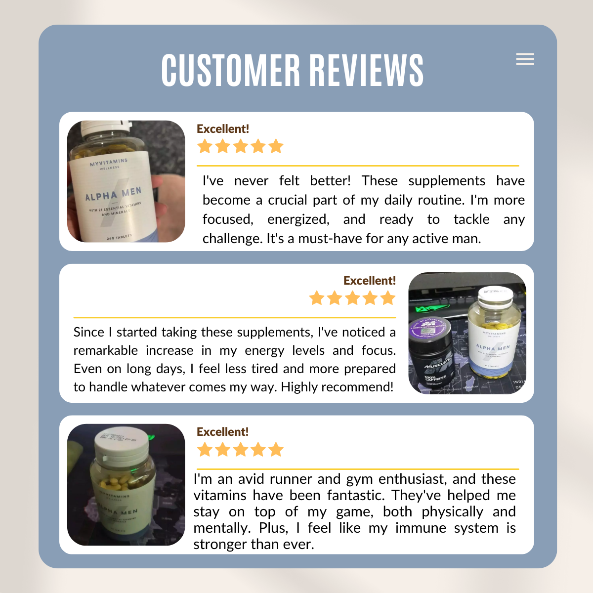 Myprotein Alpha Men Multivitamin Tablets | Essential Vitamins & Minera