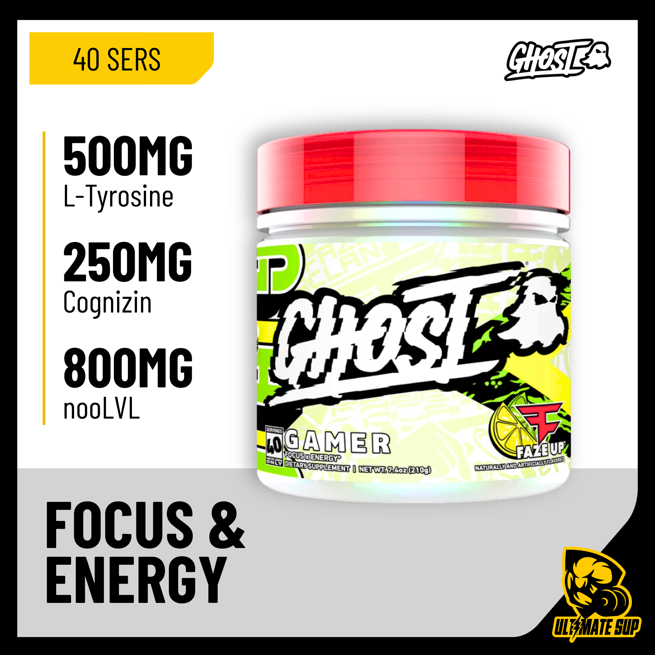 GHOST, Gamer, 40 servings – Ultimate Sup