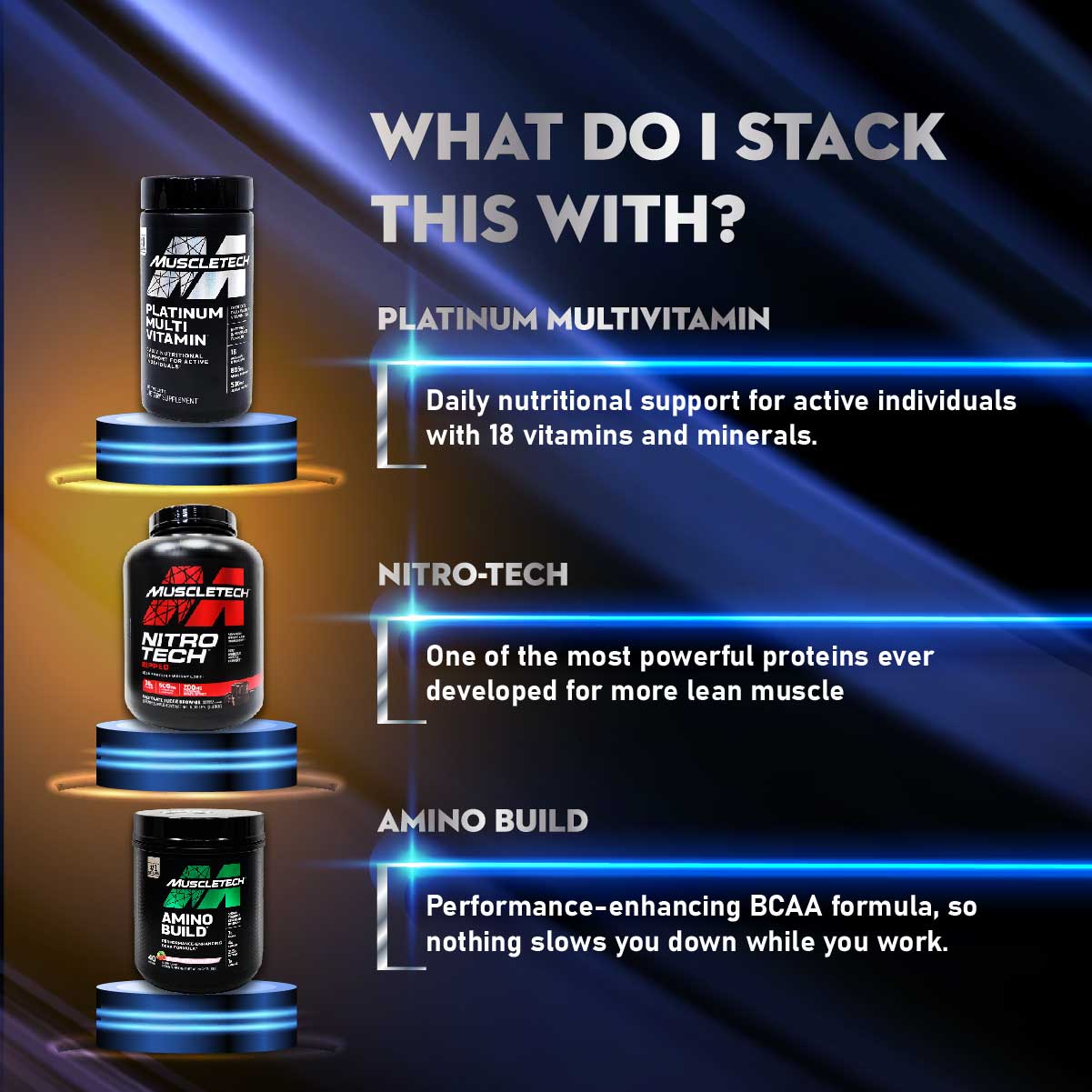 Muscletech, Platinum Multi Vitamin, 90-180 Tablets