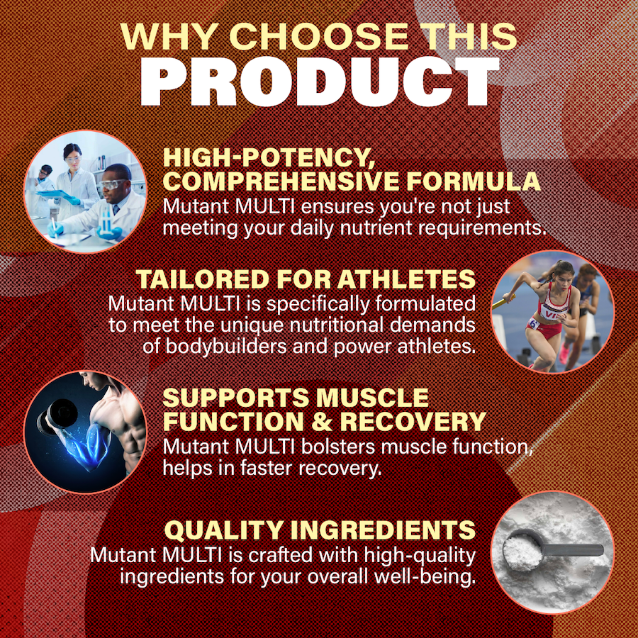 Mutant MULTI 60 Caplets | Supports healthy muscle function