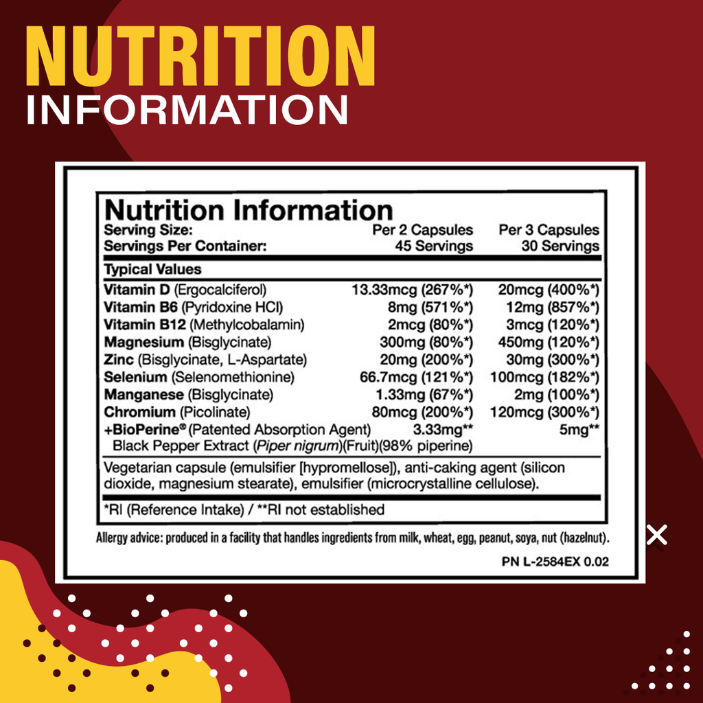 Mutant ZM8+ Testosterone Booster, 90 Capsules