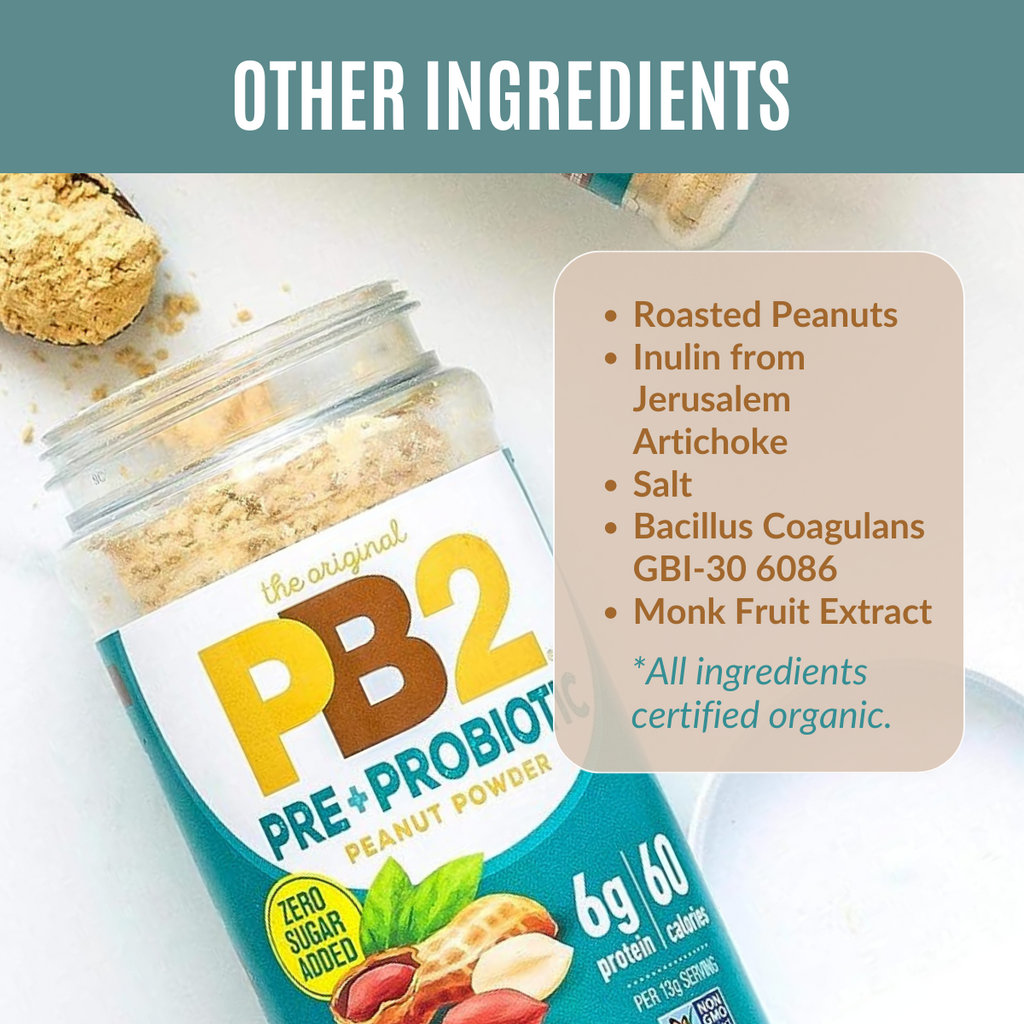 PB2 Foods, The Original PB2, Pre + Probiotic Peanut Powder, 6.5 oz (184 g)