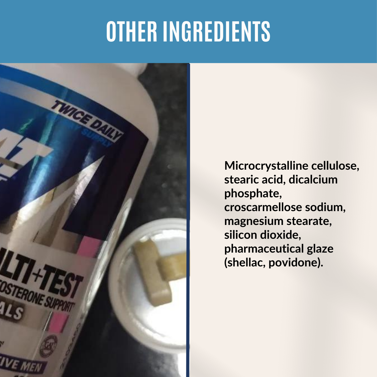 GAT Sport, Men's Multi + Test, Multivitamin & Testosterone, 60-150Tabs