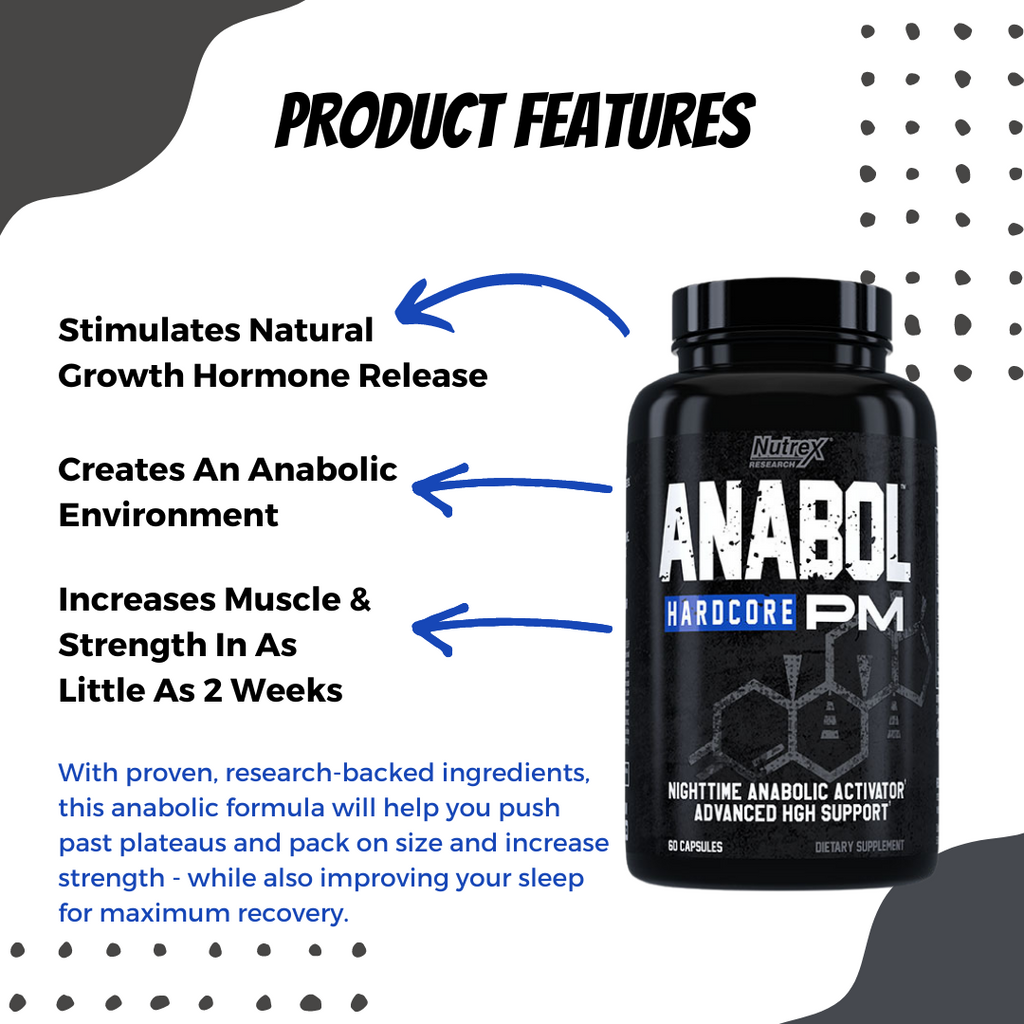 Nutrex Anabol Hardcore PM 60 Capsules