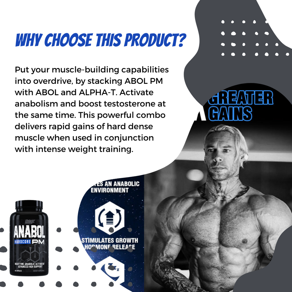 Nutrex Anabol Hardcore PM 60 Capsules