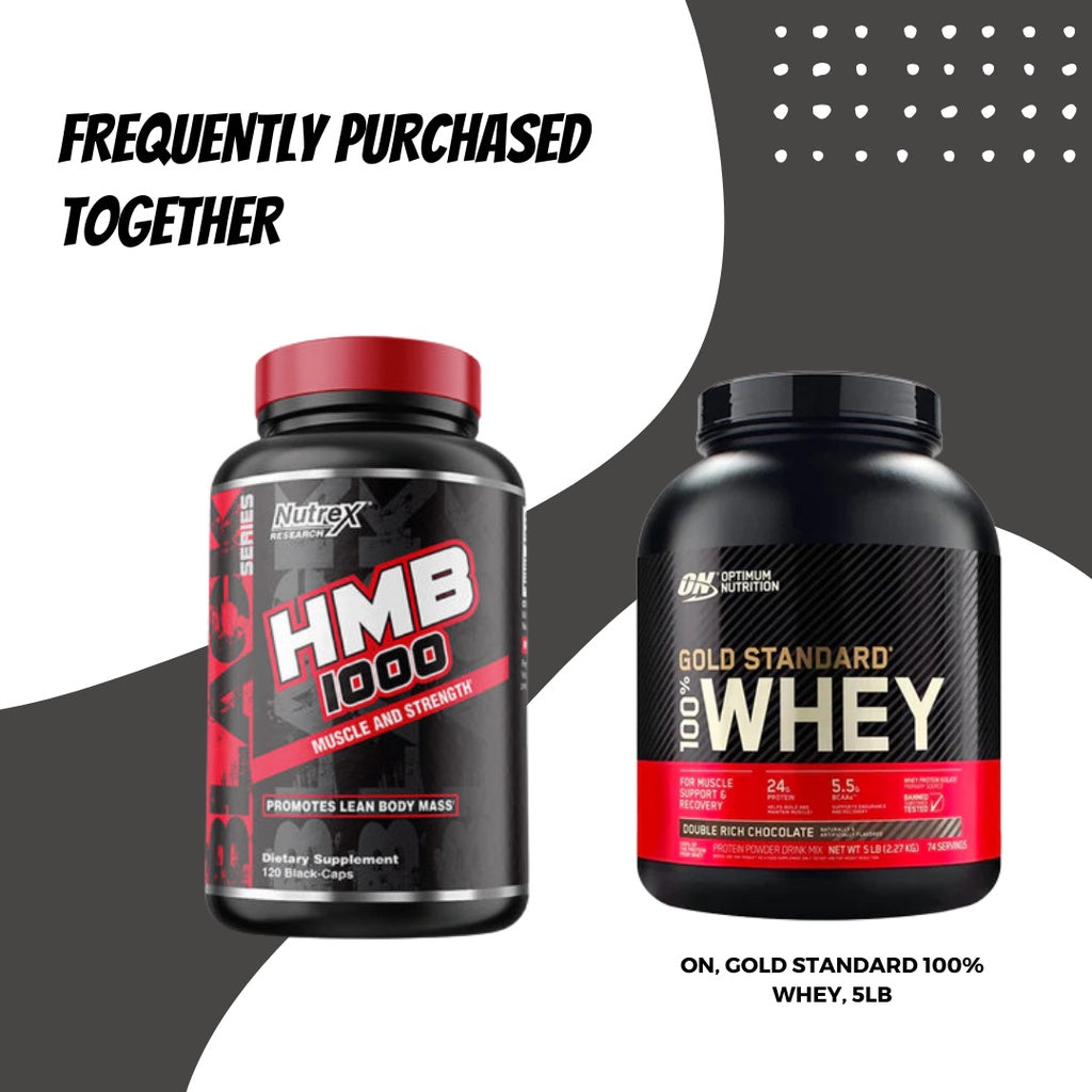 Nutrex HMB 1000, Muscle & Strength, 120 Black Capsules