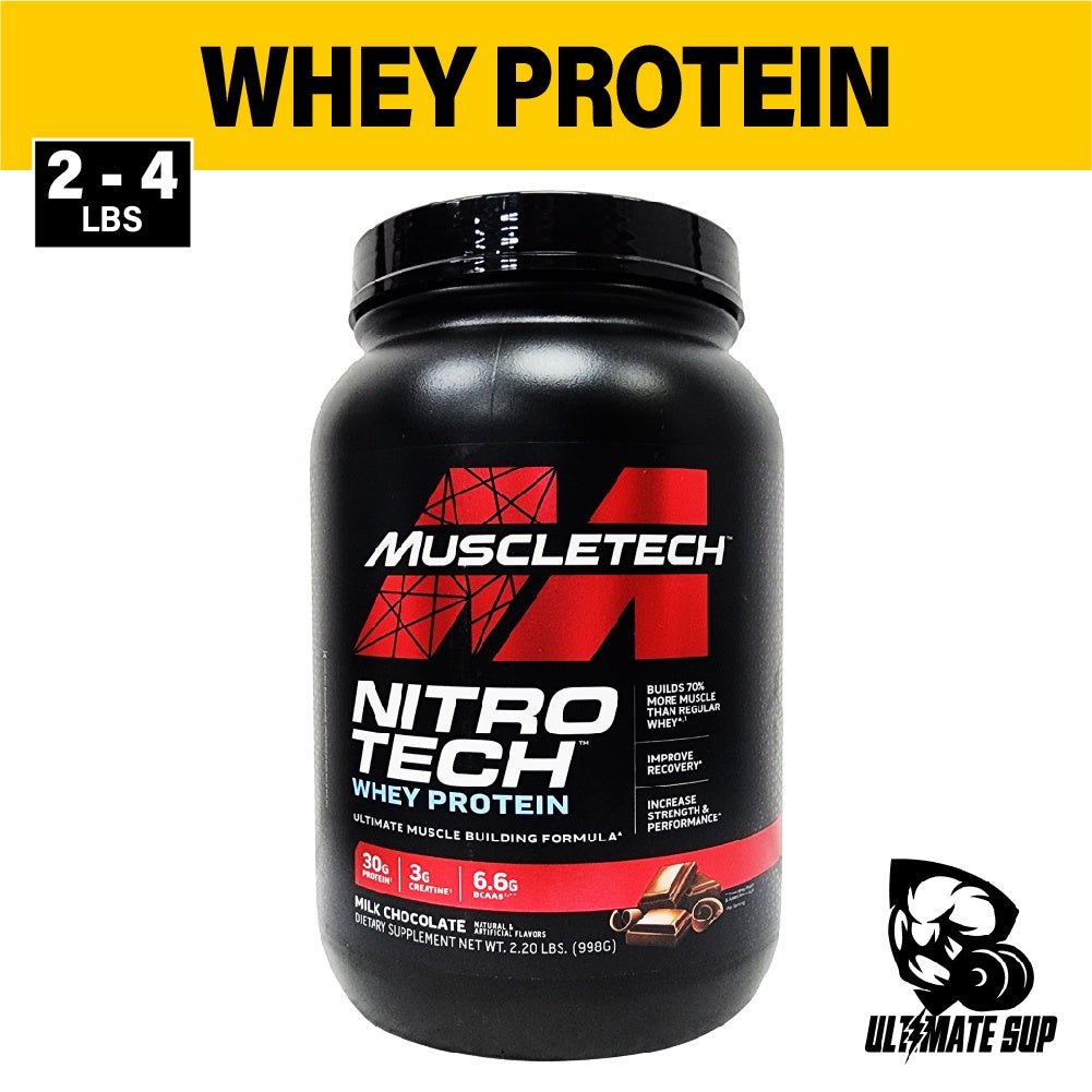 Muscletech, Nitro Tech, Whey Protein, 2lbs / 4lbs / 10lbs